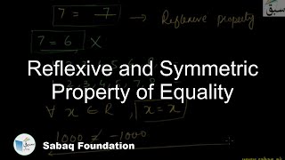 Symmetric Property Of Equality