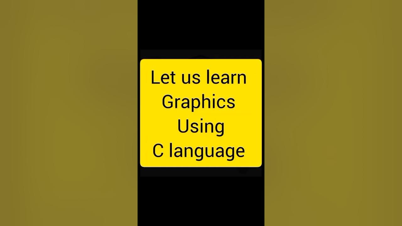Let us learn graphics using c~language | Tip #152 | #trending# ...