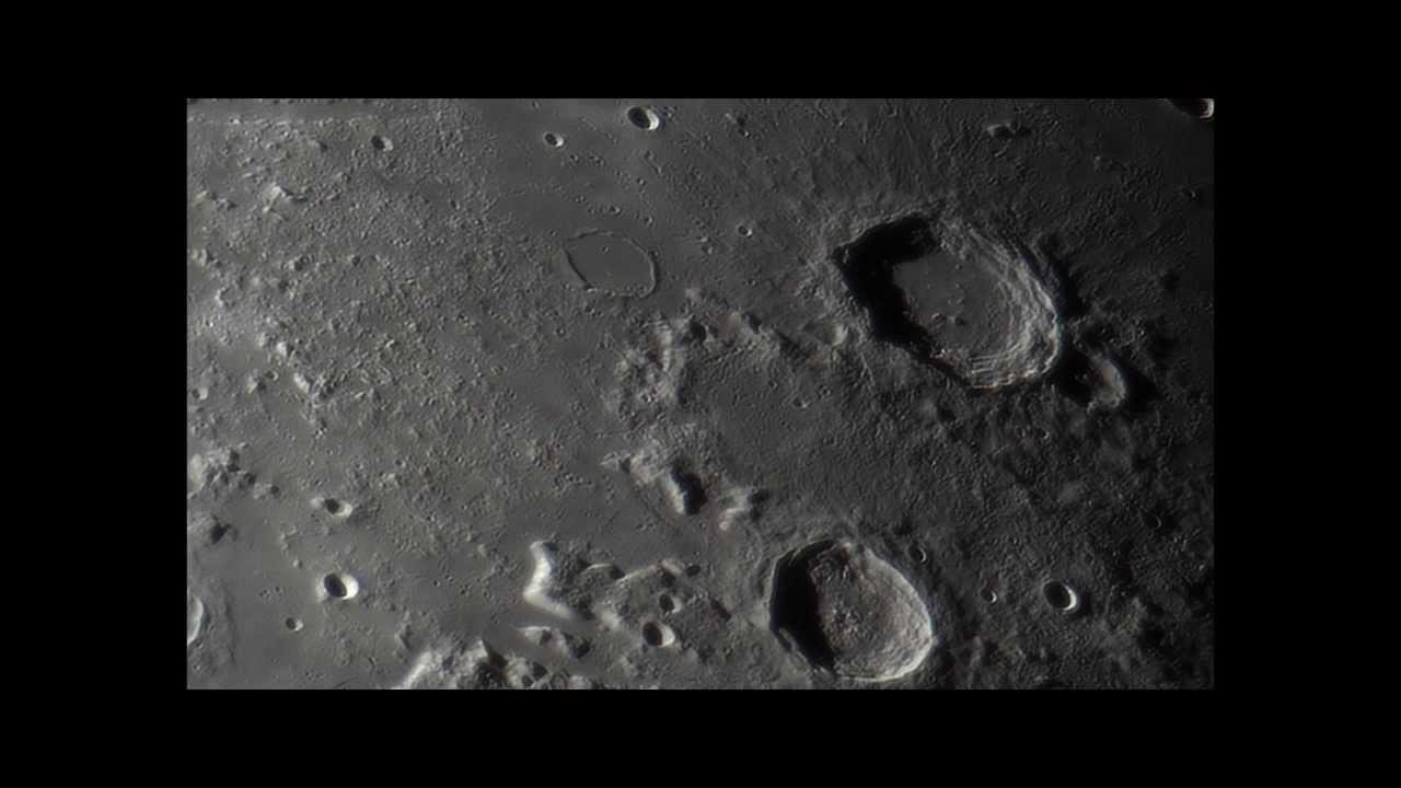 Raw and processed moon capture - YouTube