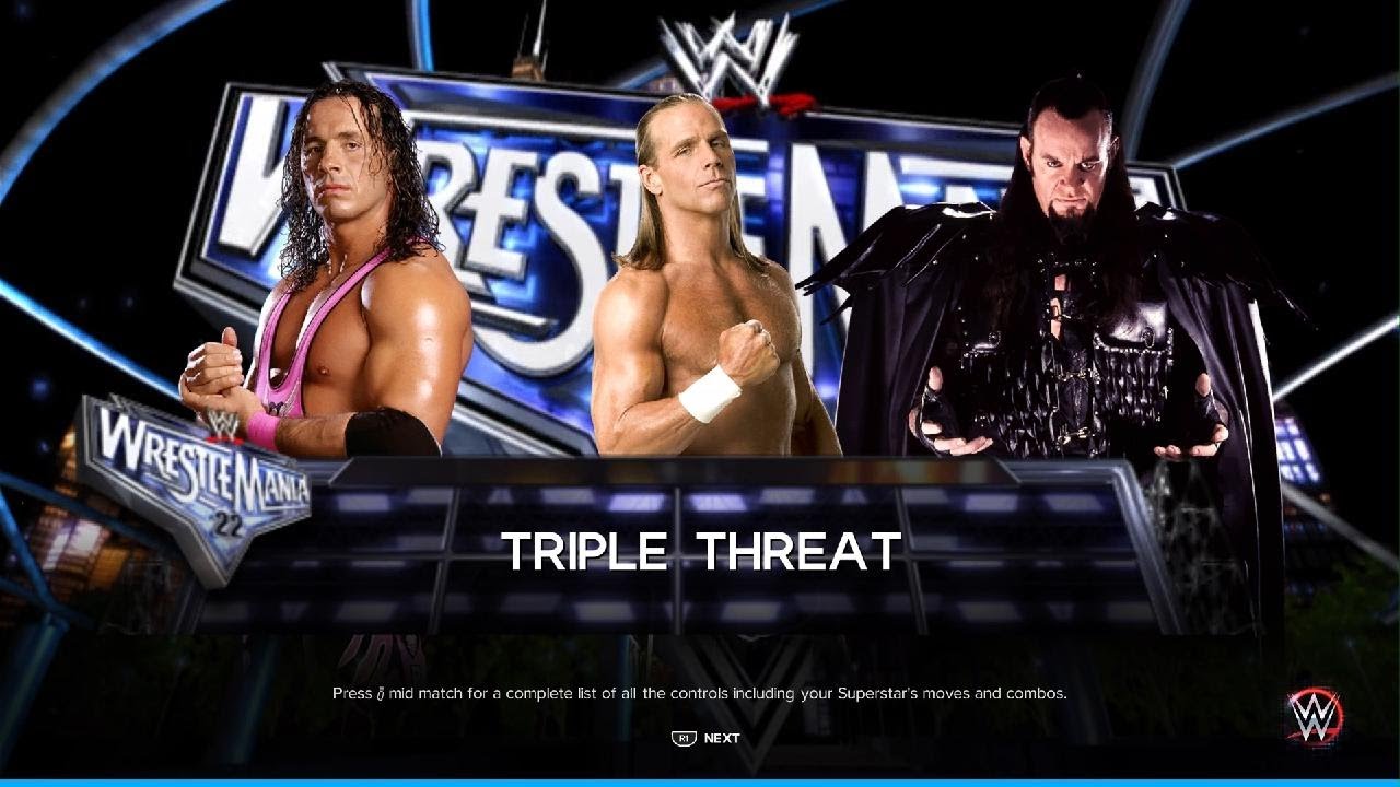 WWE 2K23 Gameplay "The Heartbreak Kid" Shawn Michaels vs Bret "The ...