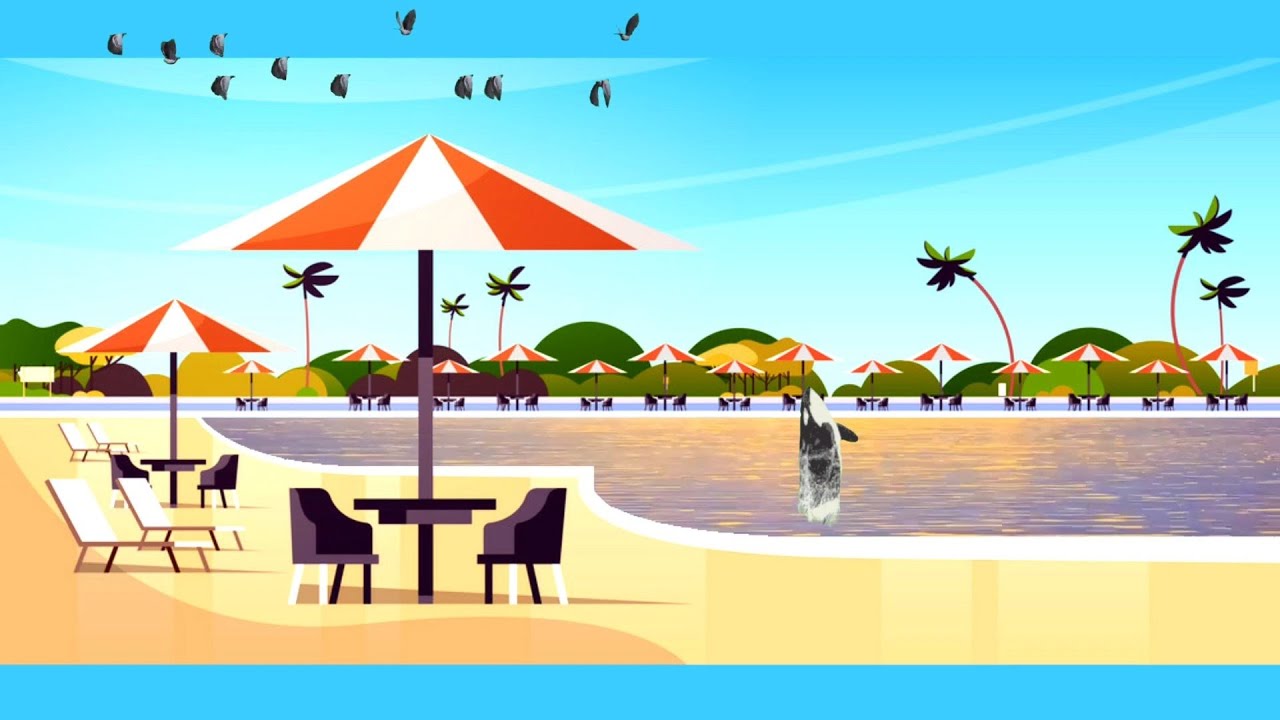 hd river backround swimming pool animation video editing - YouTube