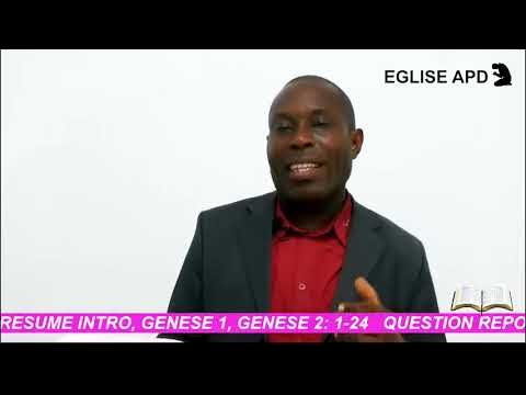 QUESTION REPONSE POUR RESUME INTRO, GENESE 1, GENESE 2:1-24 - YouTube