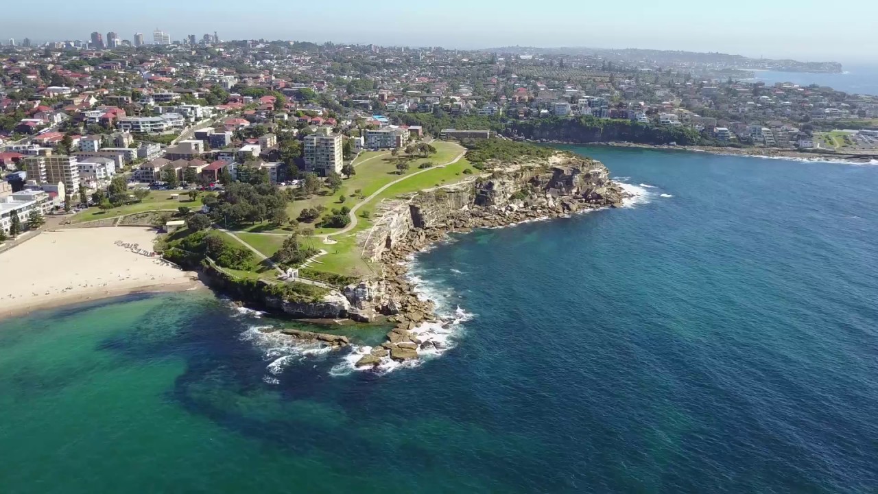 Coogee Beach by Drone - Sydney Australia - YouTube