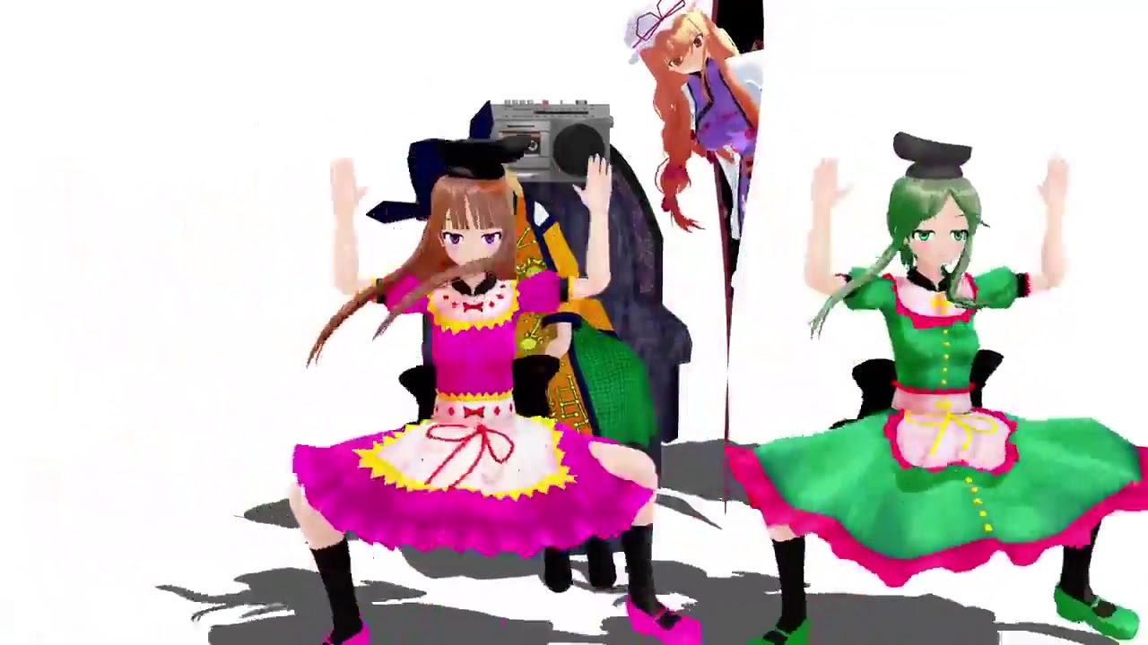 Touhou girls dancing - YouTube