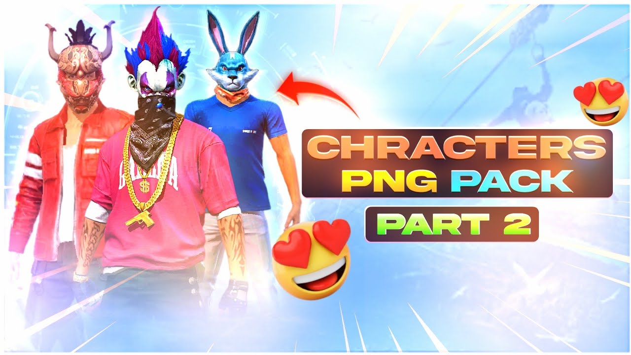 Free Fire Characters Png Pack Part - 2 || SS EDITZ FF - YouTube