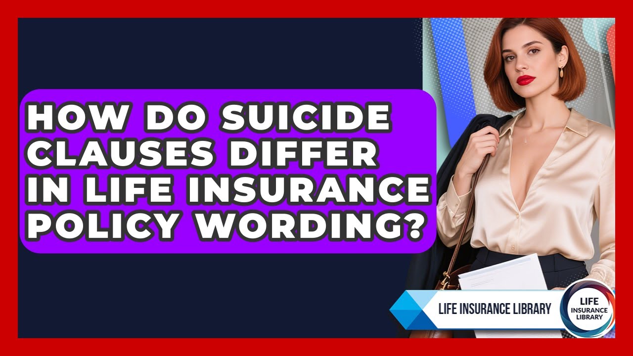 How Do Suicide Clauses Differ In Life Insurance Policy Wording? - Life ...