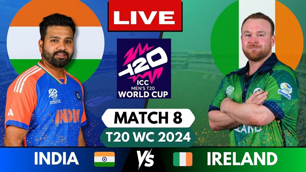 🔴 Live: India vs Ireland T20 ICC World Cup Match 8, Live Match Score ...