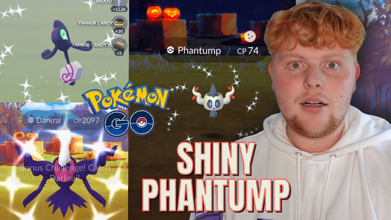 AMAZING Wild SHINY Phantump catch! Halloween Part 1 Event Pokémon Go ...