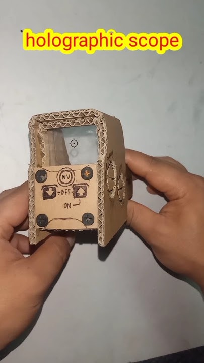 how to make holographic scope from cardboard/cardboard ka scope ...