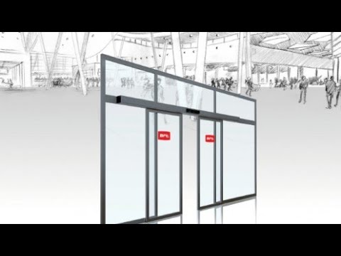 Installation Automatic sliding door BFT-vista SL. - YouTube