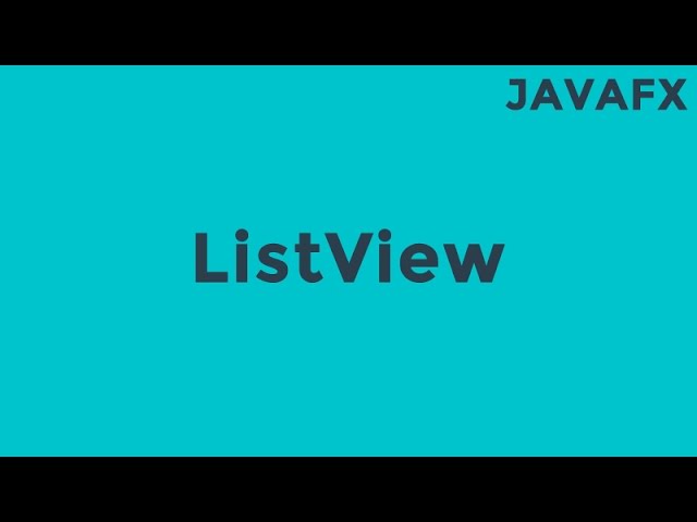 JavaFX ListView Example @sahilhuseynzade