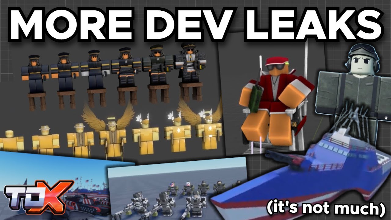 TDX All Dev Stream Leaks - Tower Defense X Roblox - YouTube