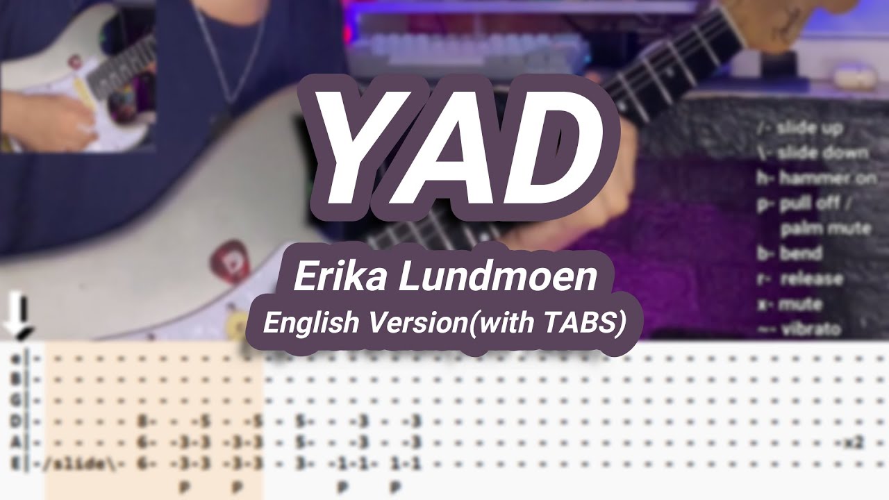 YAD (English Version) |©Erika Lundmoen |【Guitar Cover】| with TABS - YouTube