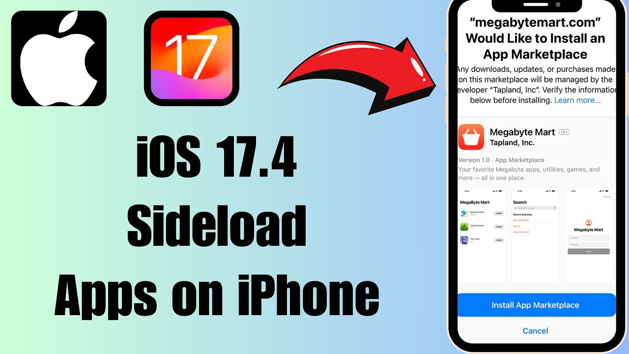 iOS 17.4 Sideloading: How to Sideload Apps on iPhone iOS 17.4 - YouTube