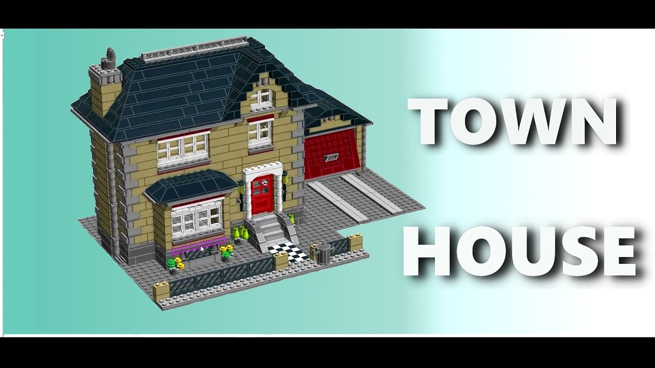 Model Townhouse Lego Creator - Digital Designer - YouTube