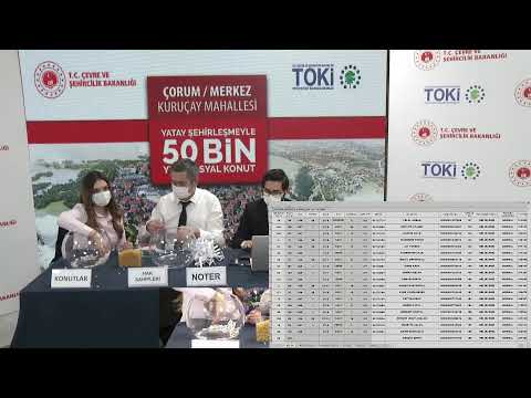 50 Bin Yeni Sosyal Konut / Çorum Merkez Kuruçay Mah. Projemizin Kurası Başlıyor