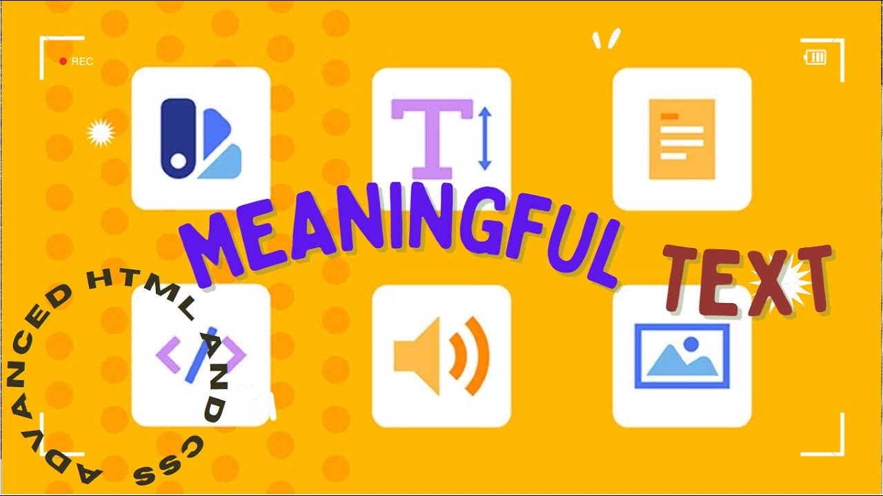 Part 9/16: Accessibility - Meaningful Text - YouTube