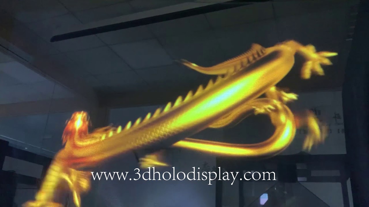 3D Holographic Display Hologram for Large Scale - YouTube