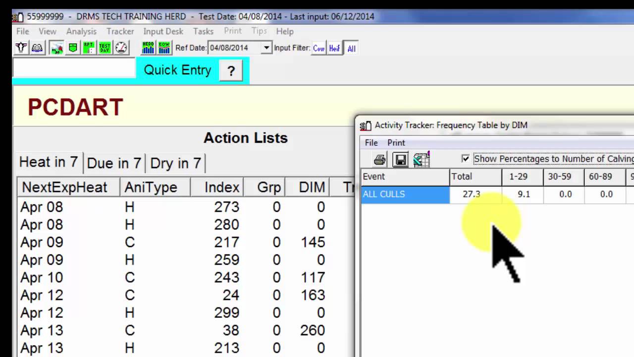 Using PCDART to Track Cull and Death Rates - YouTube
