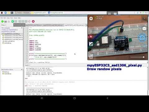 ESP32-C3/MicroPython + SSD1306 I2C OLED - YouTube