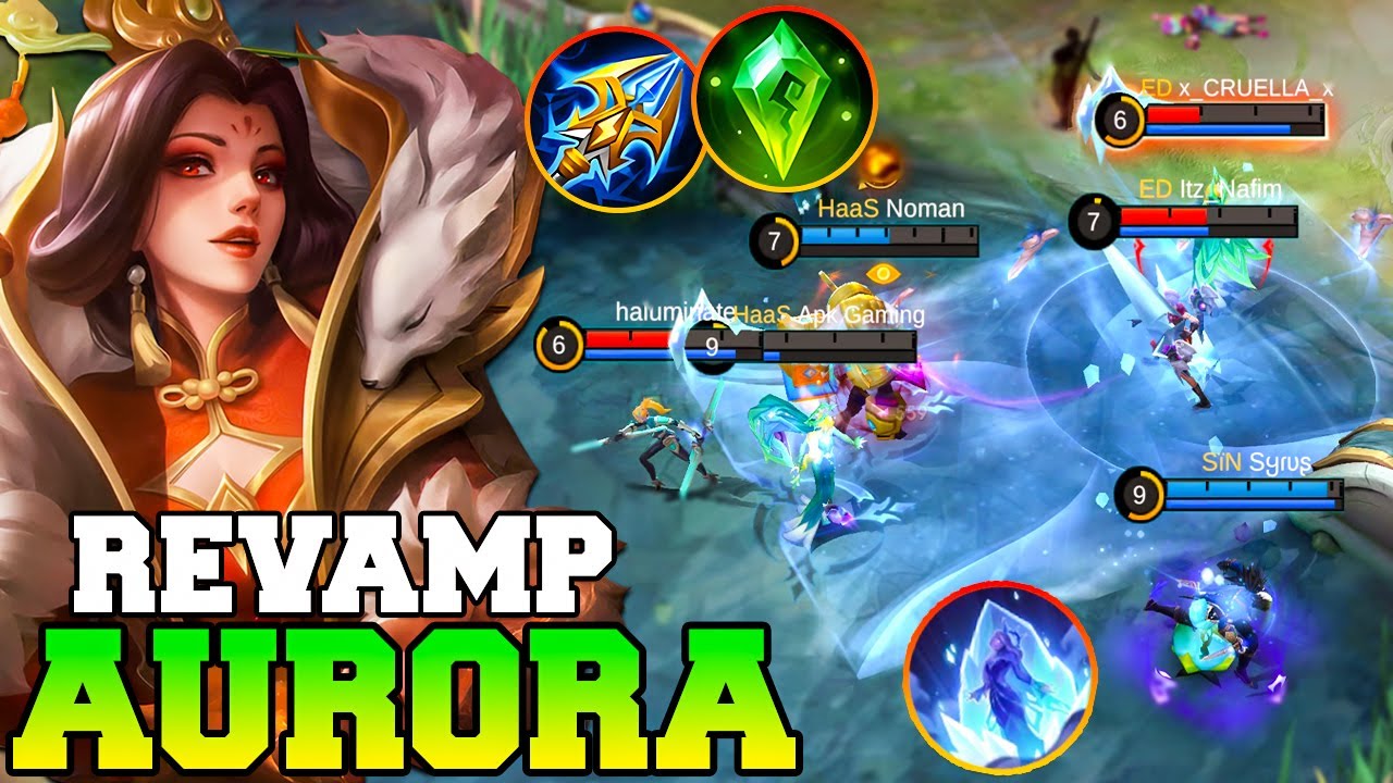 New Revamp Frozen Queen Aurora !! Mobile Legends Aurora Best Build 2024 ...
