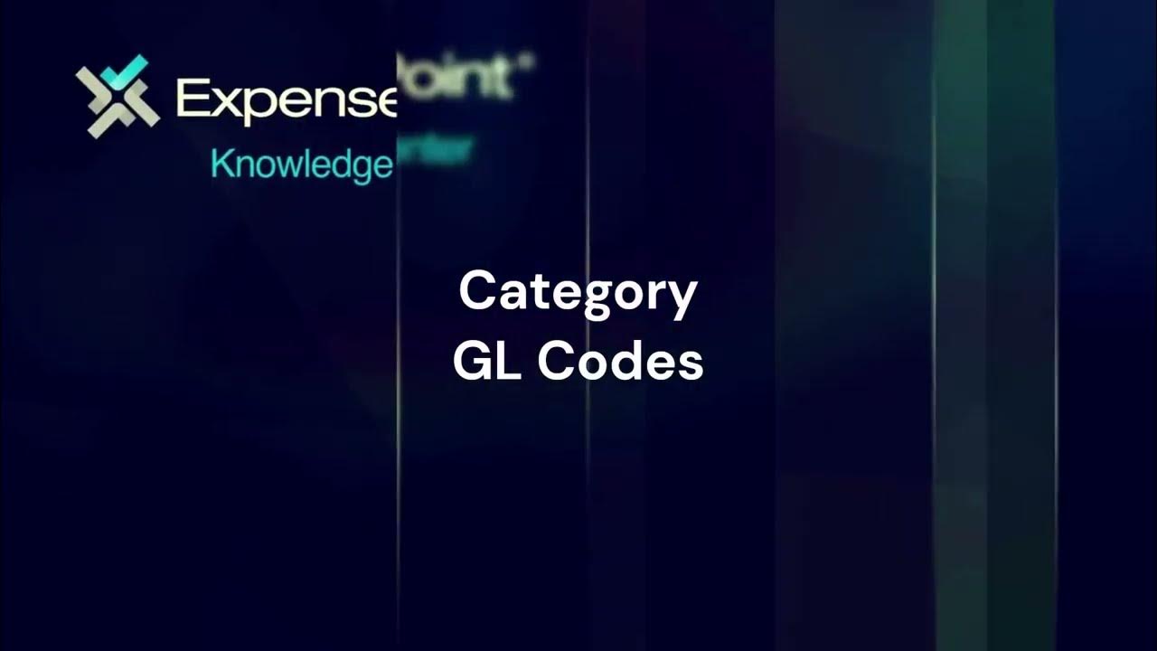 Categories - GL Codes - YouTube