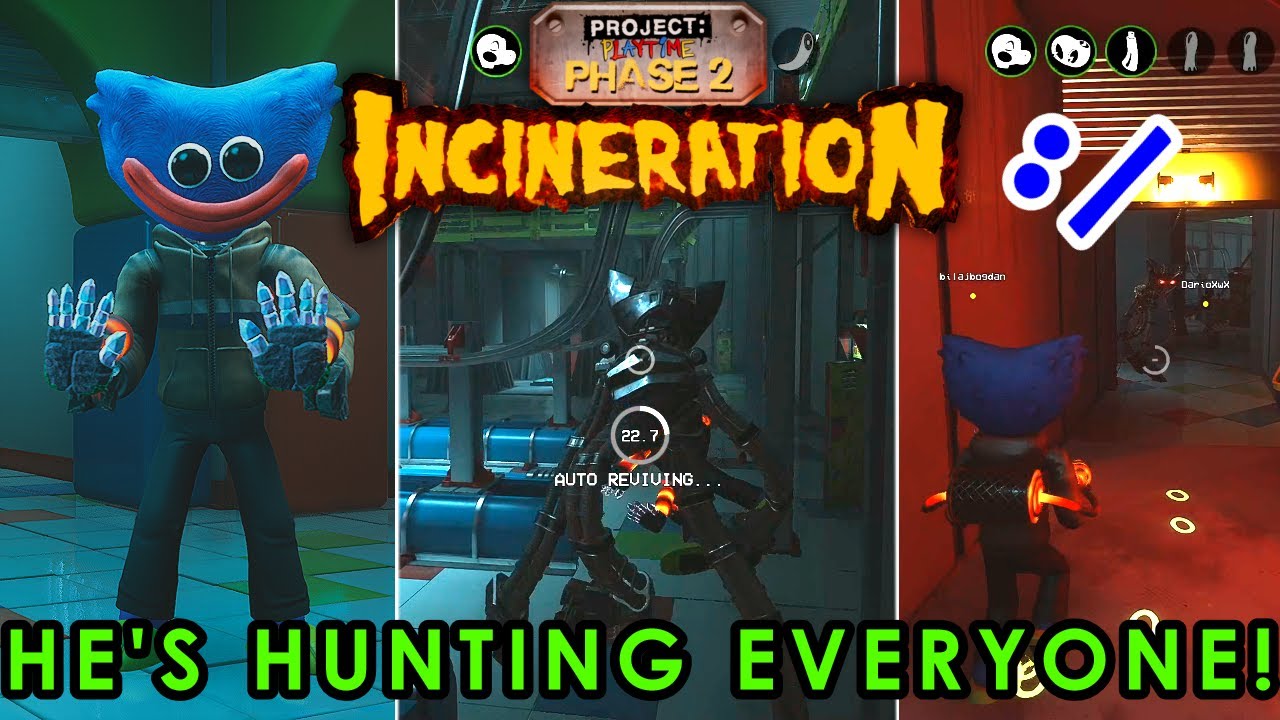 ROBOT HUGGY IS HUNTING EVERYONE! - Project Playtime Gameplay #44 - YouTube