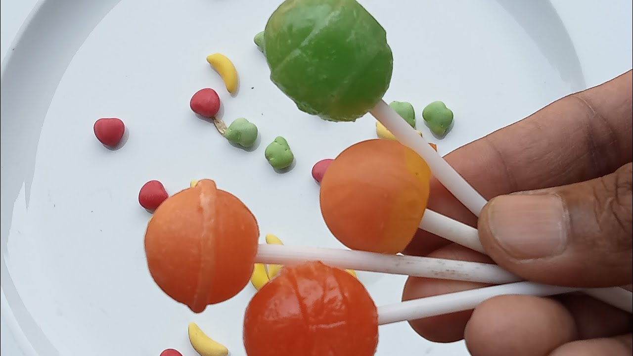 Yummy sweet lollipop candy lozenge fruit flavour #lollipop #candyvideo ...