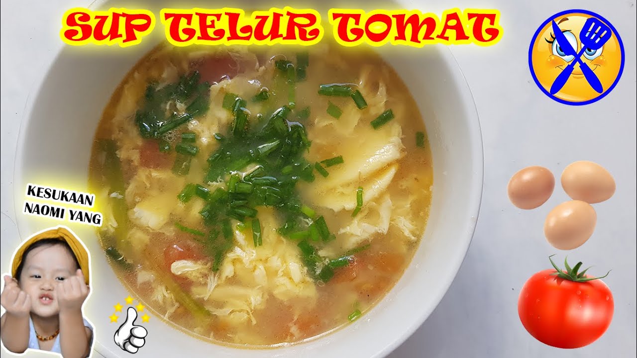 RESEP SUP TELUR TOMAT. - YouTube