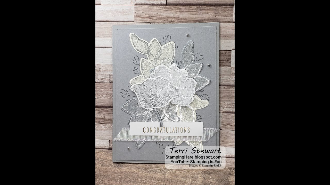 Translucent Florals Stamp Set & Die Bundle - Heat Embossing Technique ...