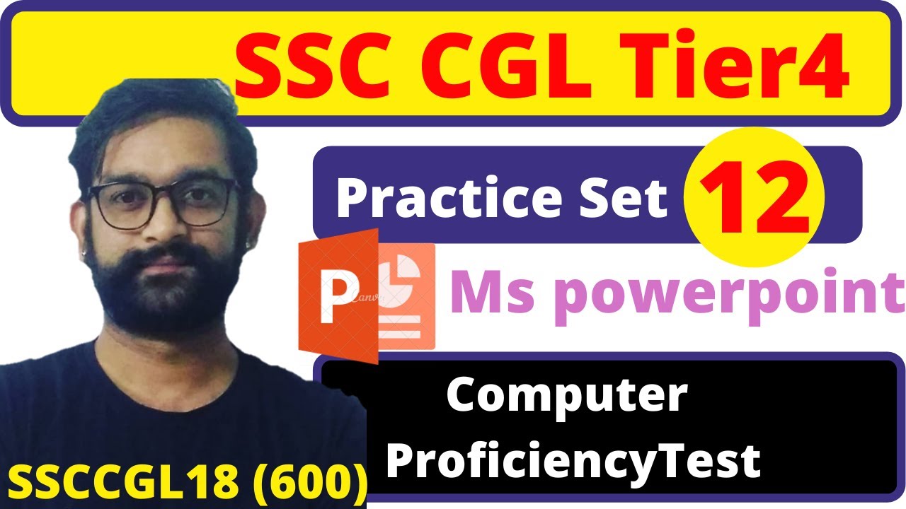 CPT (Practice Set 12) | Ms PowerPoint | SSC CGL Tier4 | Computer ...