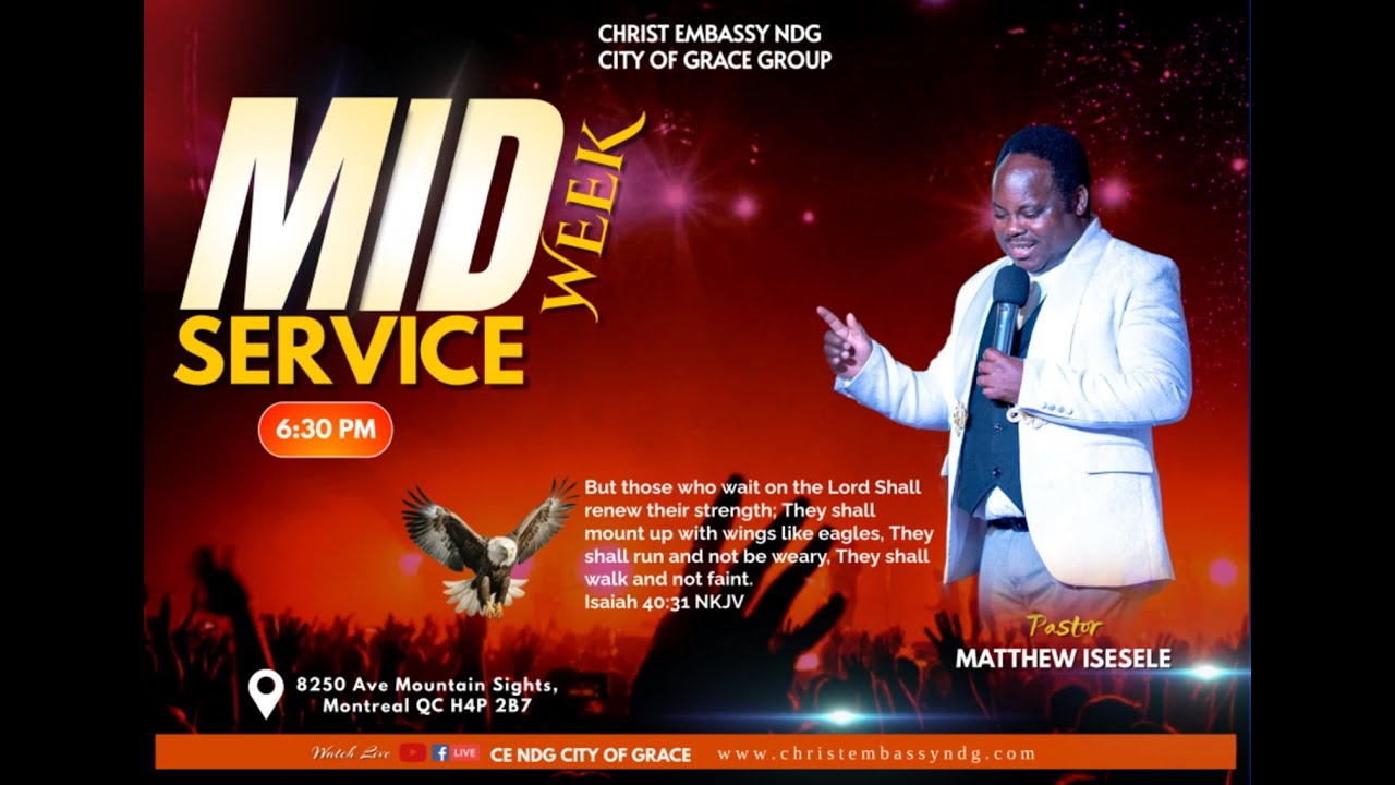 Wednesday Mid-Week Service with Pastor Matthew Isesele - Wed November ...