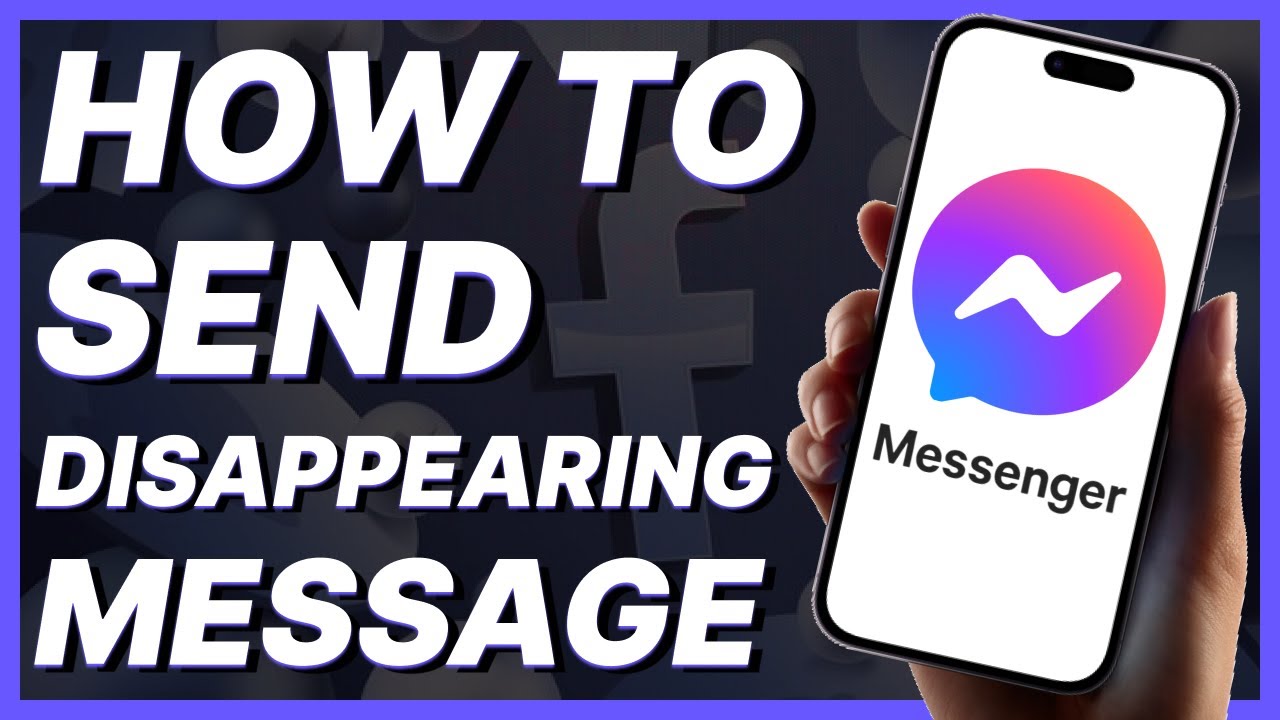 How To Send Disappearing Message In Messenger (2024) - YouTube