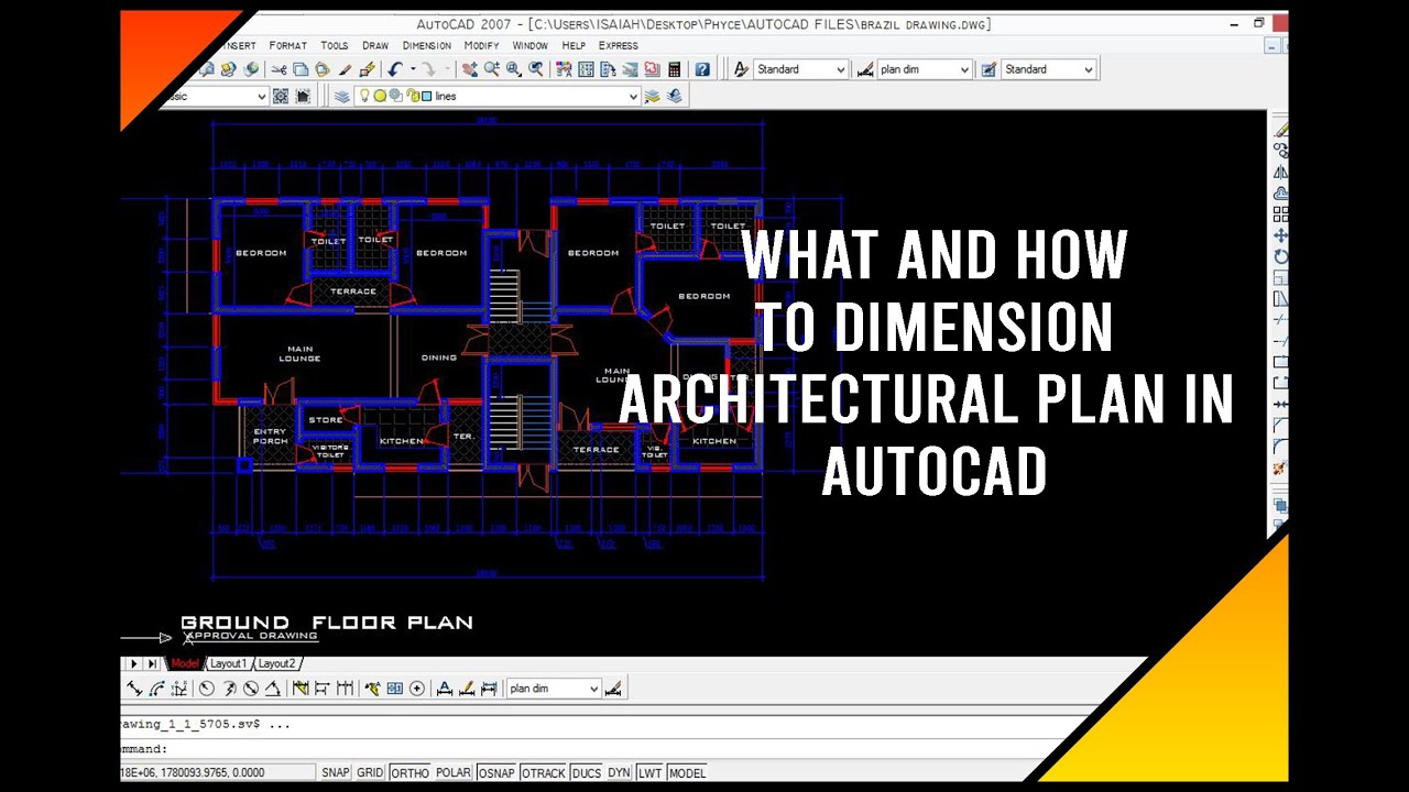 How To Dimension Plan - Full Tutorial On Dimensioning Plan - YouTube