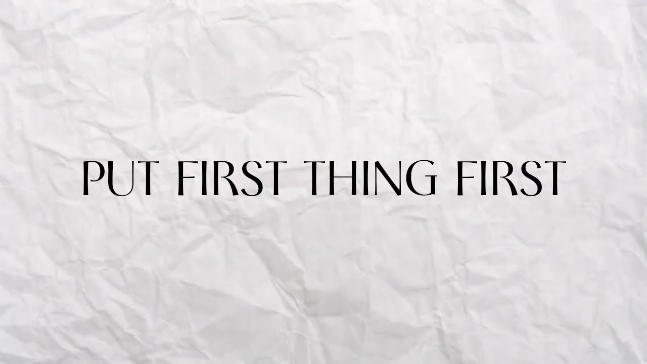 Put First Thing First || 7 habits of highly effective people - YouTube