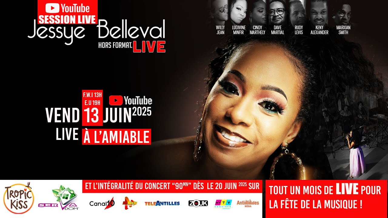 Jessye BELLEVAL - À L' AMIABLE - LIVE - YouTube