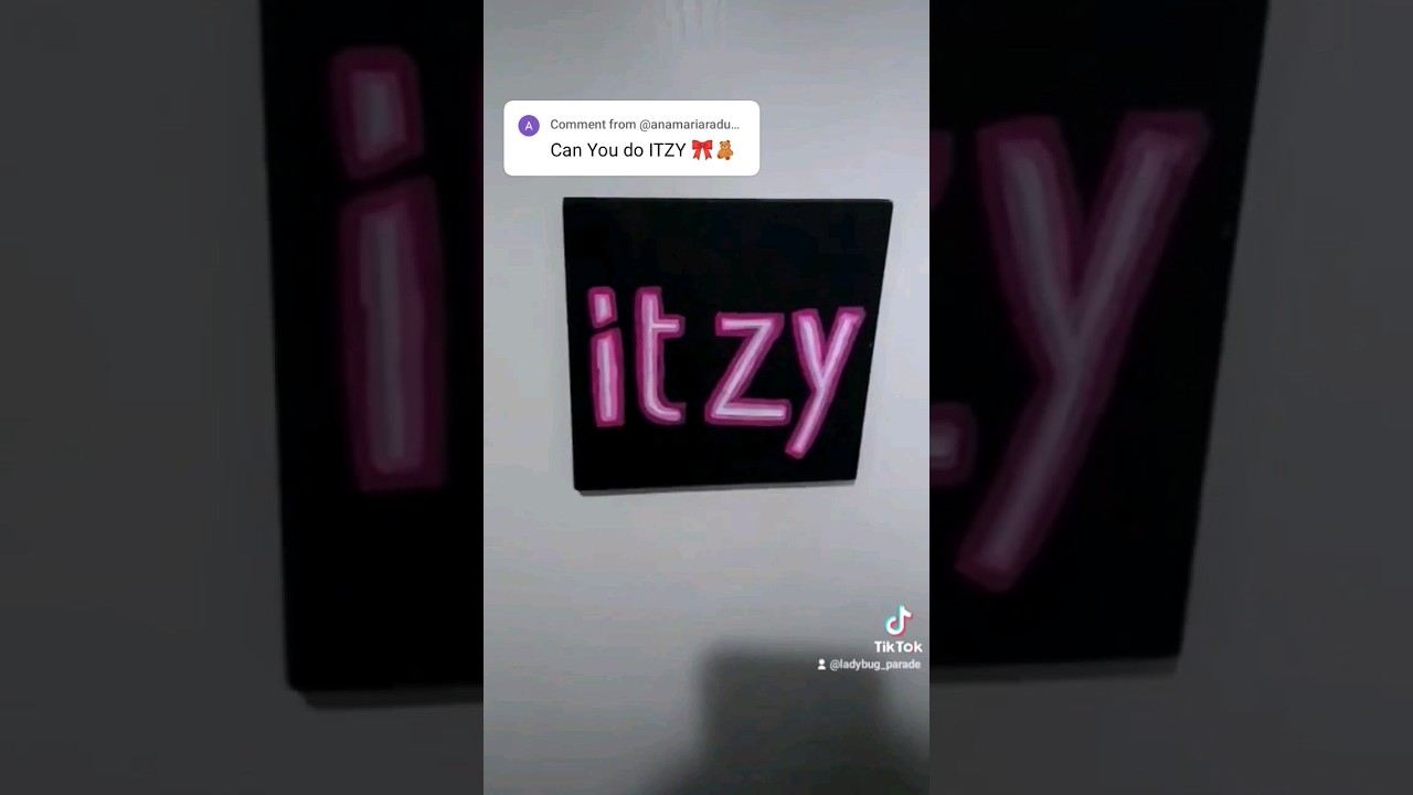 DIY K-Pop Neon Painting: Itzy #kpop #kpopfanart #itzy #midzy #painting ...