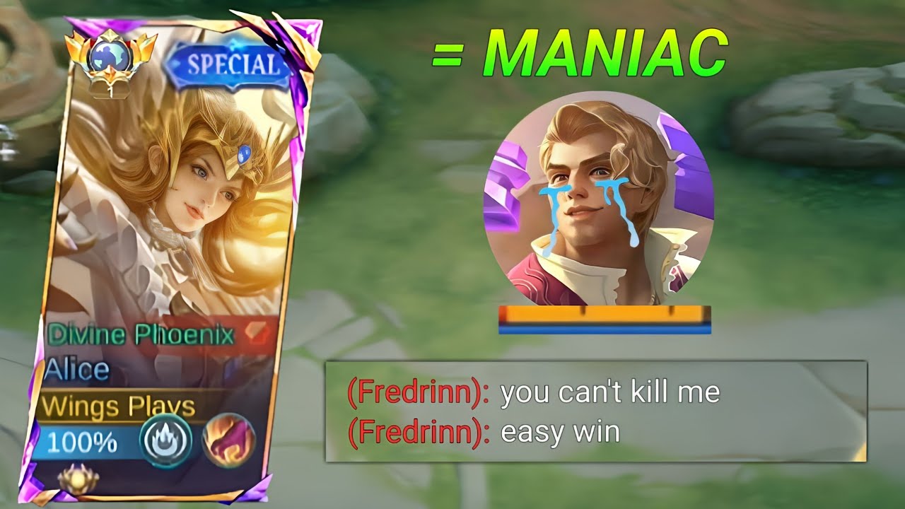 ALICE GUIDE TRICKS TO WIN AGAINST ANNOYING META HERO FREDRINN!! ( Alice ...