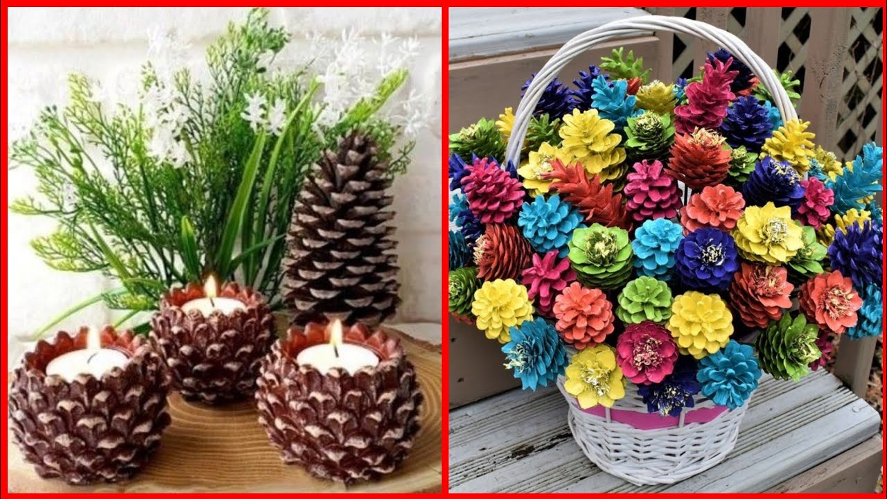 Stylish decoration with pincon craft home decoration - YouTube