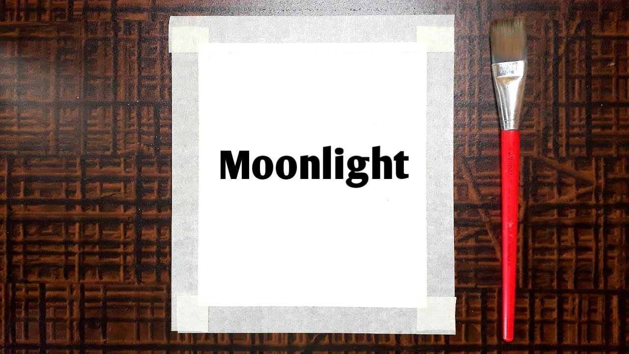 Easy Moonlight Painting for Beginners /moonlight night painting with ...