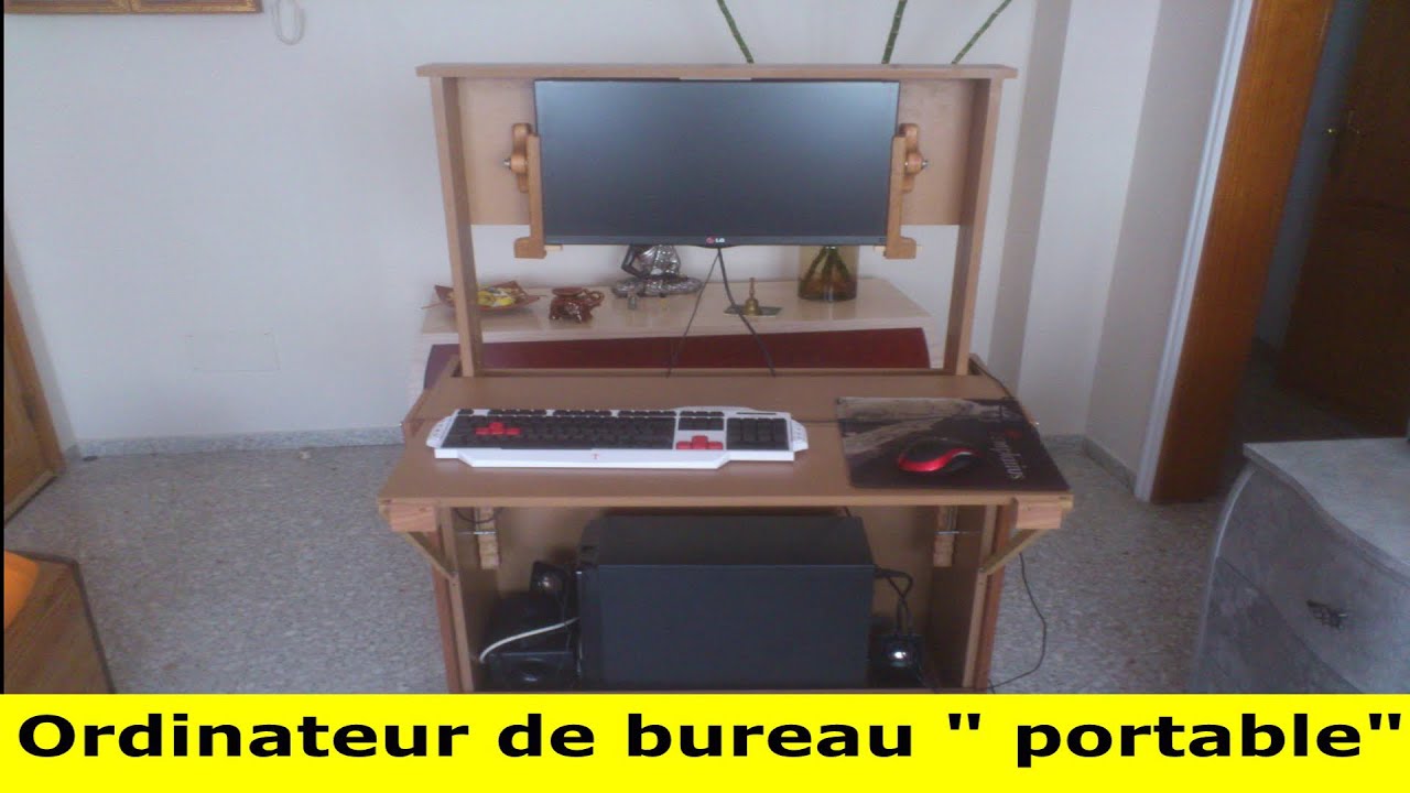 HOMEMADE STANDING DESK / BUREAU ASSIS - DEBOUT - YouTube