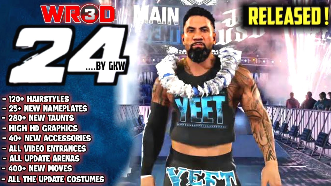 wr3d 2k24 new mod download mediafıre - wr3d 2k24 mod download link ...