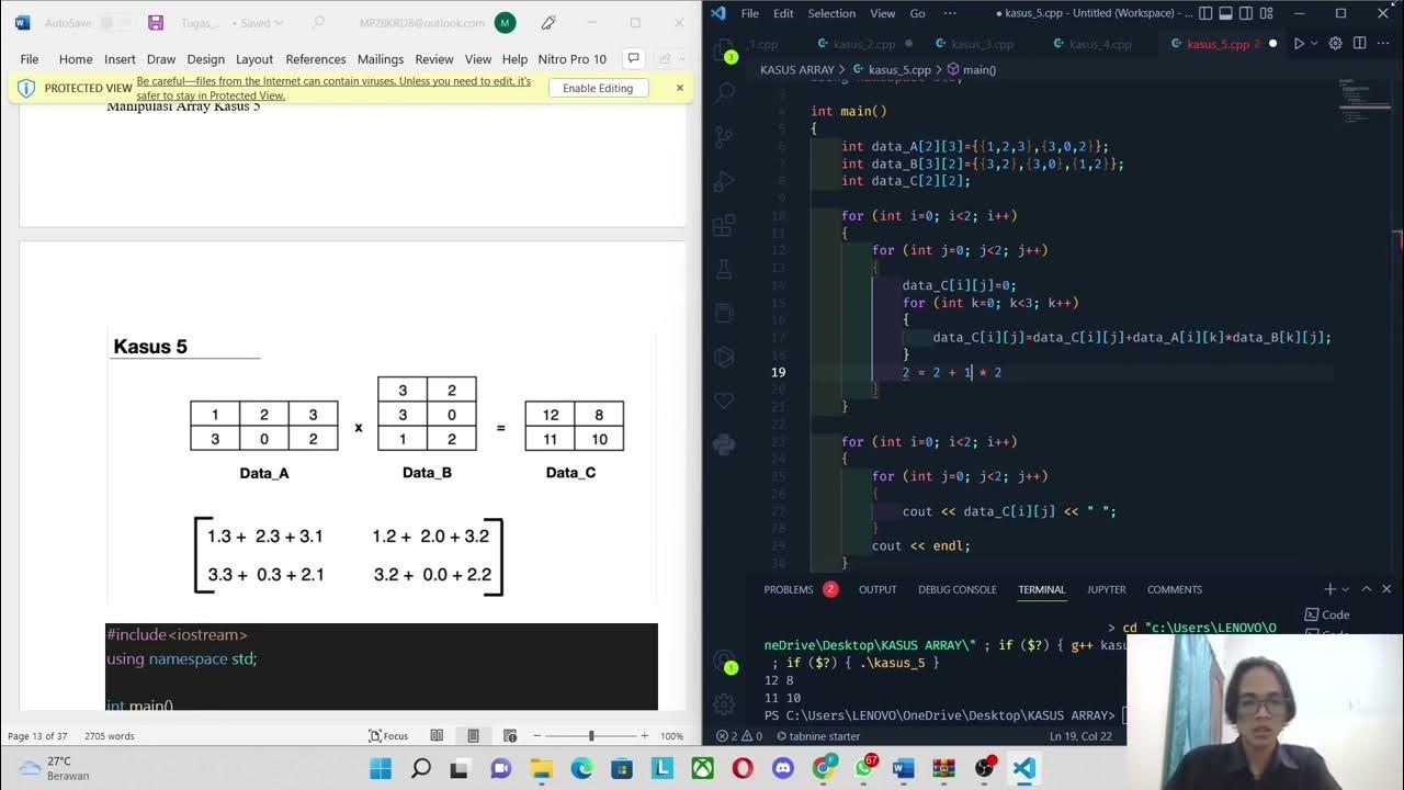 Manipulasi Array-Kasus5_Faisal Adama_4611422119 - YouTube