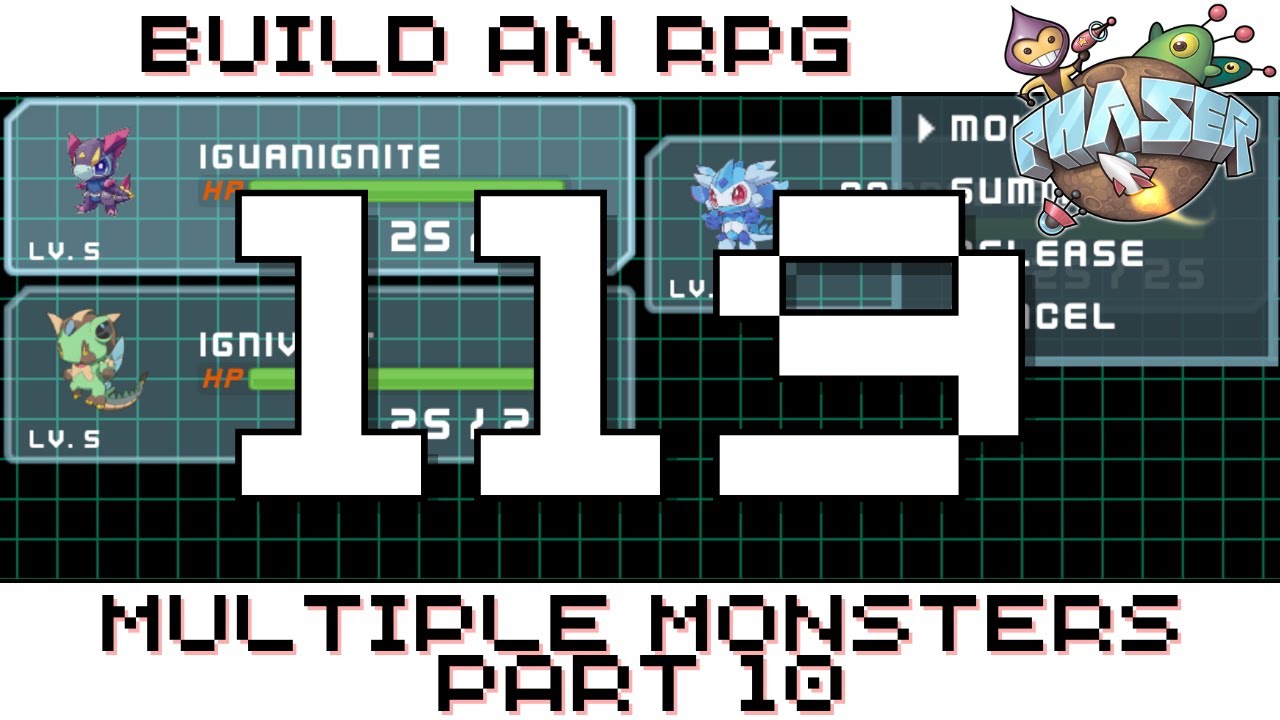 Monster Tamer - RPG Tutorial with Phaser 3 - Ep. 119 - Multiple Monsters Part 10 #monstertamer ...