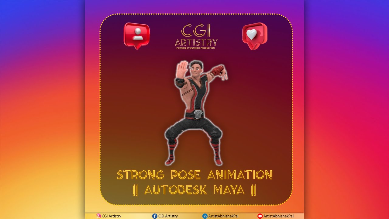 Strong Pose Animation || Autodesk Maya || CGI Artistry - YouTube