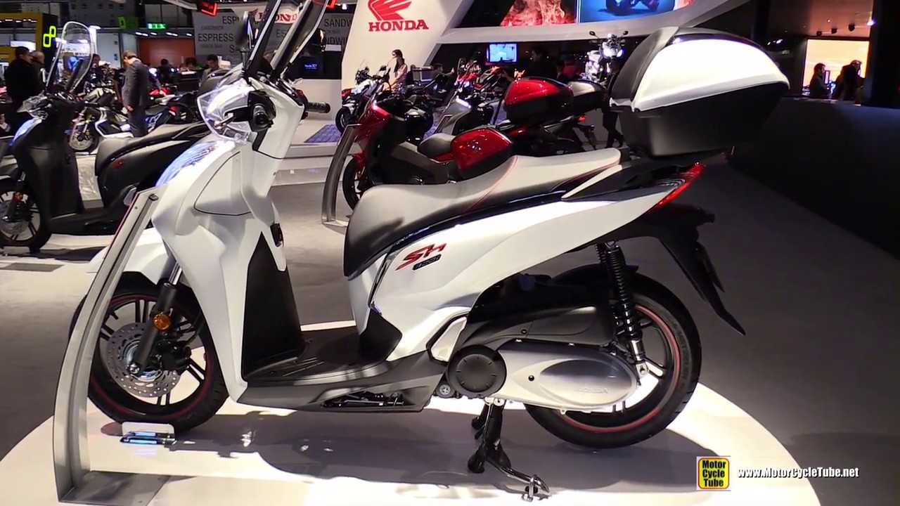 2017 Honda SH300i Scooter - Walkaround - 2016 EICMA Milan - YouTube