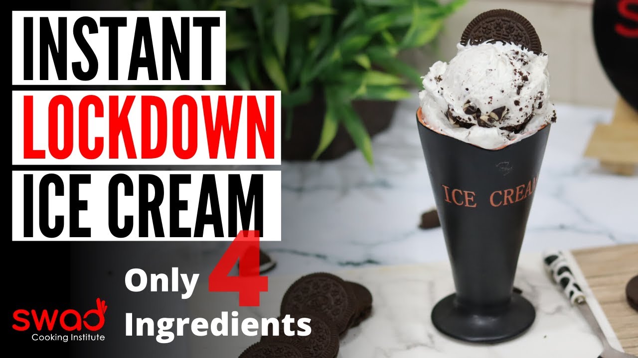 Homemade Instant Ice Cream with only 4 ingredients | Oreo ice cream ...