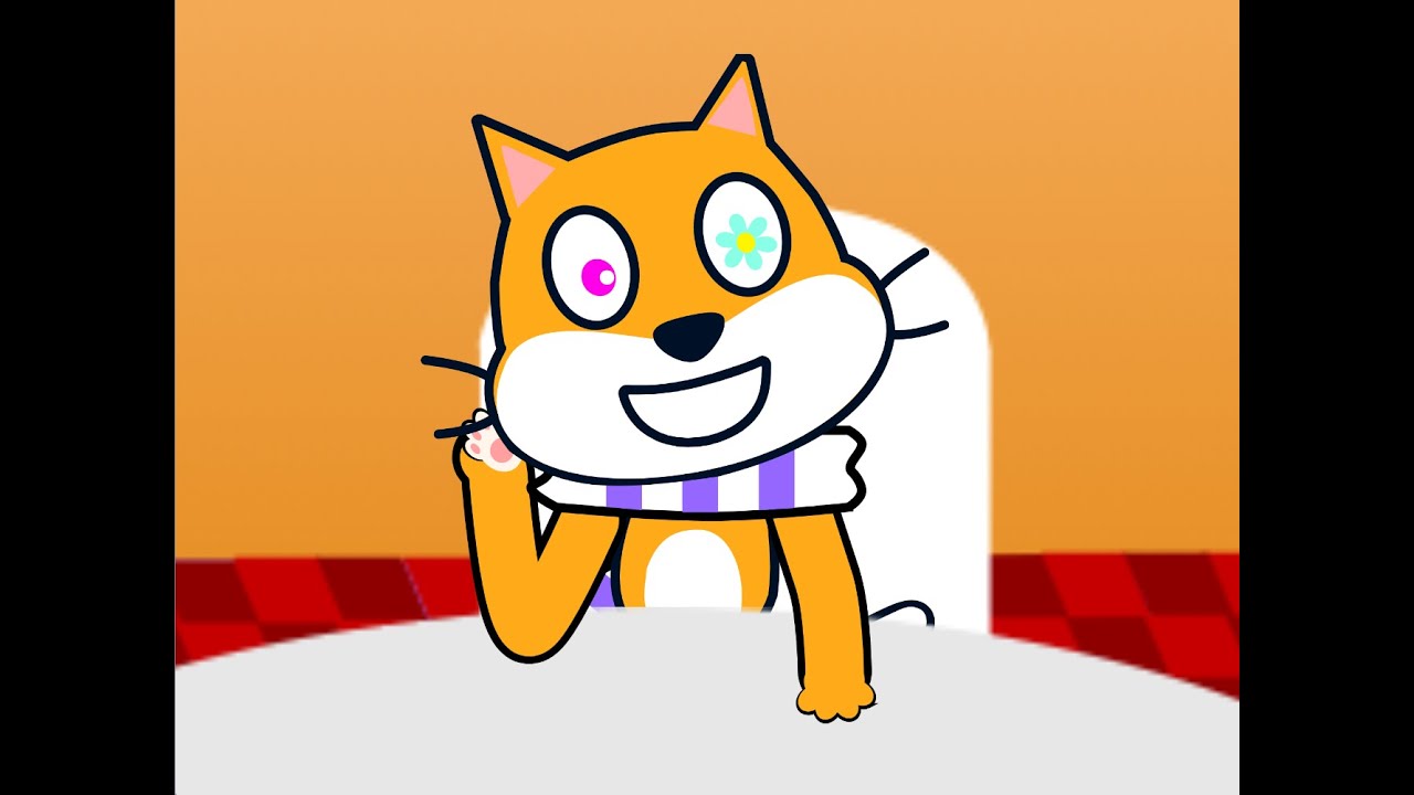 why are you blinking so much meme(scratch cat and scratchy!cat) - YouTube