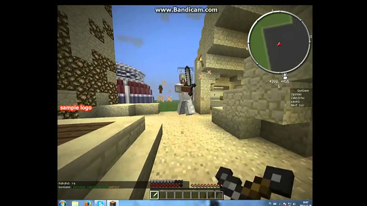 Minecraft: Gun Game, Surival Games #1 - YouTube