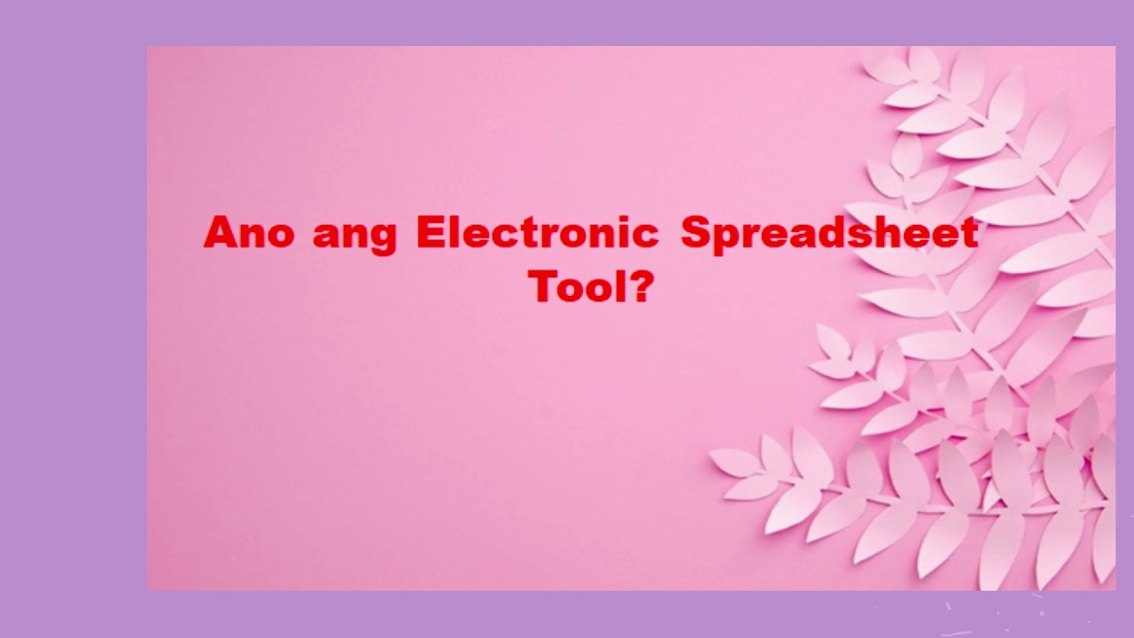 GRADE 4 ICT EPP4 Week 6 Paggawa ng Table at Tsart Gamit ang Spreadsheet ...
